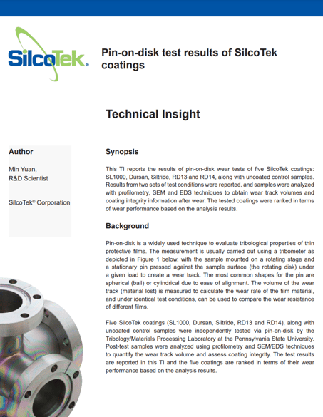 Siltride - SilcoTek's Most Robust Coating
